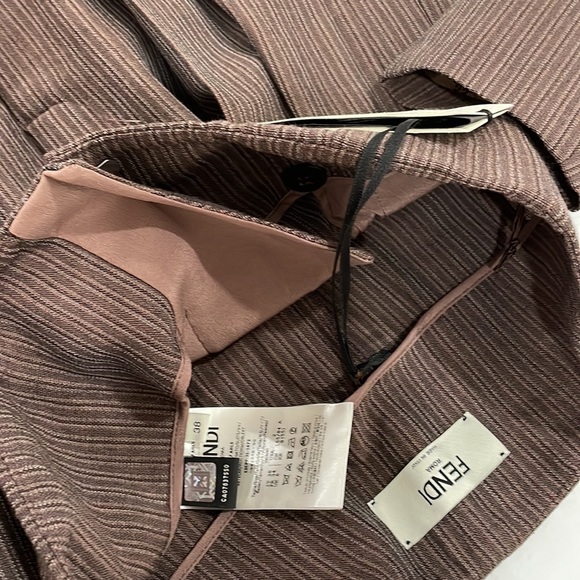 Fendi | Pants & Jumpsuits | Fendi Two Piece Crop Suit Set | Poshmark
